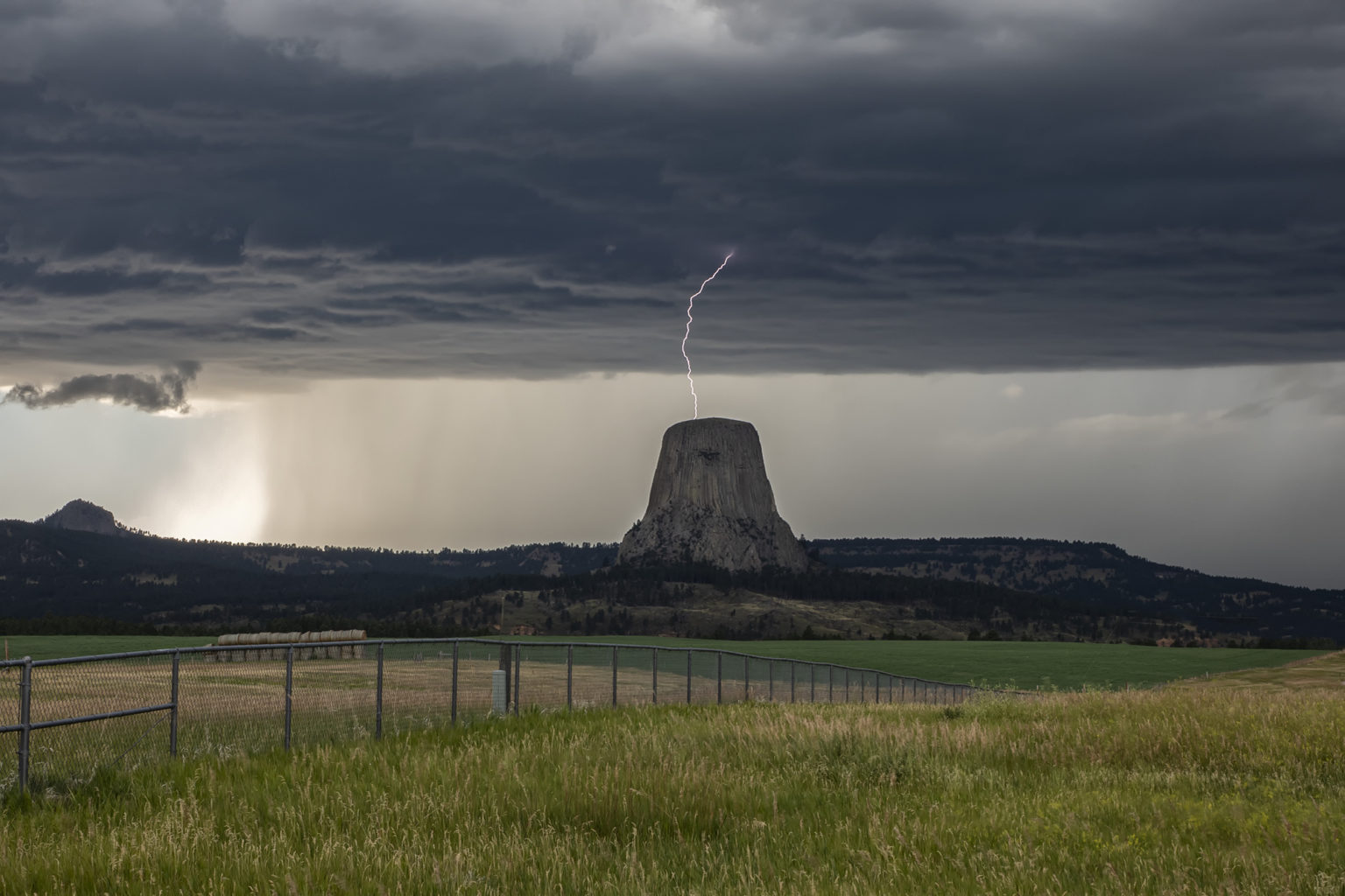 July 19th Devil's Tower, Wyoming Beautiful Supercell