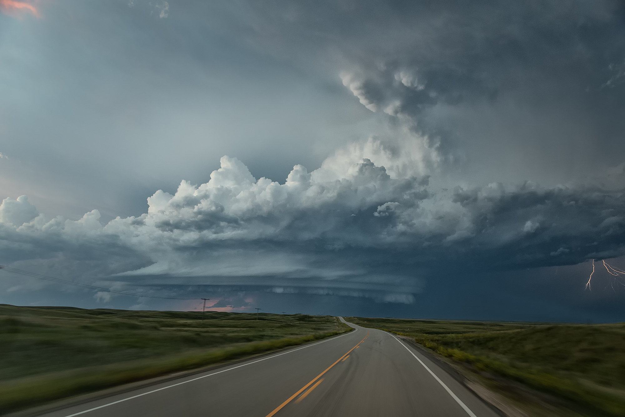 June 23rd Neptune, Saskatchewan Tornado Warned Supercell